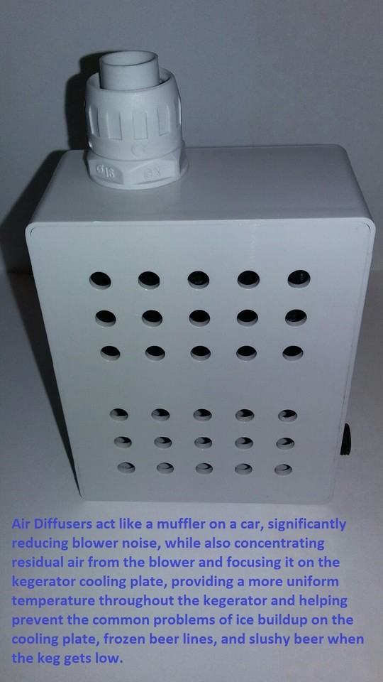 COLDTOWER Kegerator Beer Tower Cooler/Kegerator Fan - Universally ...