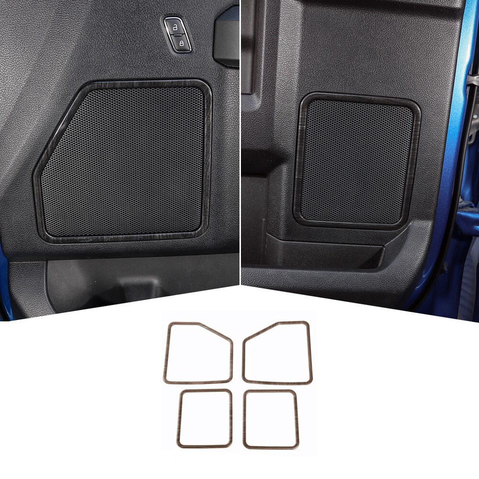 Wood Grain Full Set Interior Decoration Cover Trim Kit For Ford F-150 ...