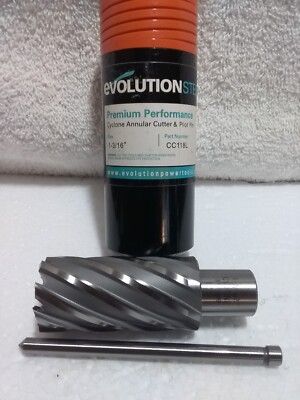 Evolution Cyclone Annular Cutter & Pilot Pin 1-3/16 X 2" CC118L | eBay