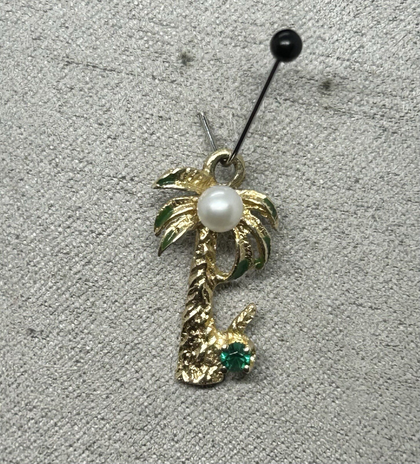 10k Yellow Gold Florida Beach Palm Tree Souvenir Char… - Gem