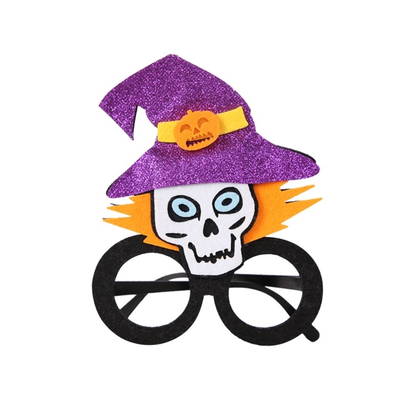 Novelty Halloween Glasses Frames Funny Pumpkins Bat Spider-Costume ...