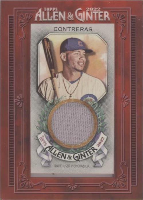 2022 Topps Allen & Ginter - Mini Framed Relics Willson Contreras #MFR ...