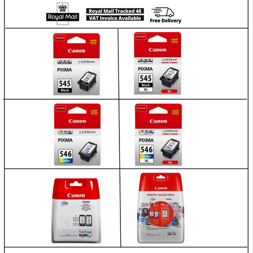 Canon PG545 CL546/ PG545XL CL546XL Ink Cartridges For PIXMA MG2500 ...