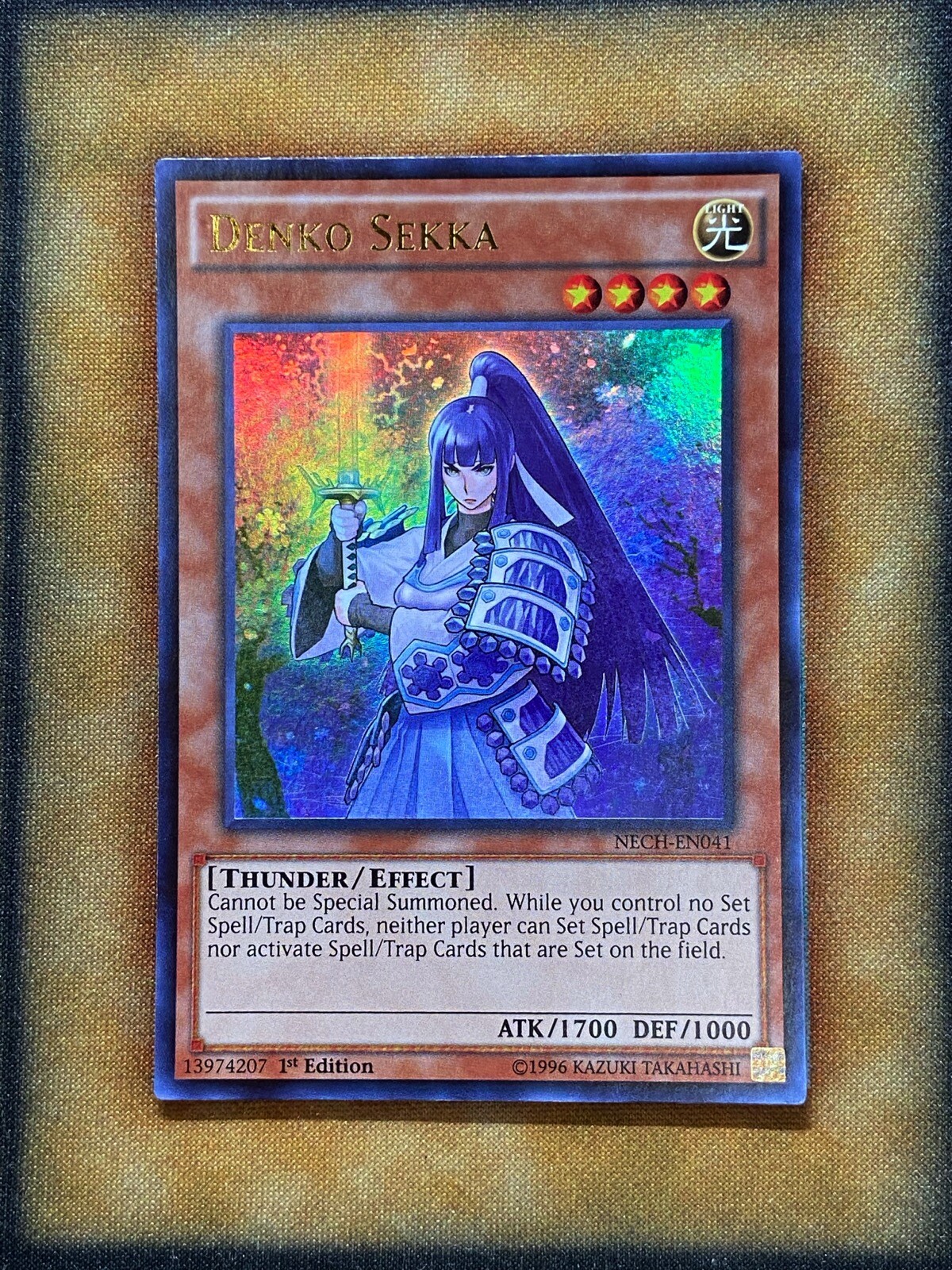 Yugioh Denko Sekka NECH-EN041 Ultra Rare 1st Ed NM | eBay