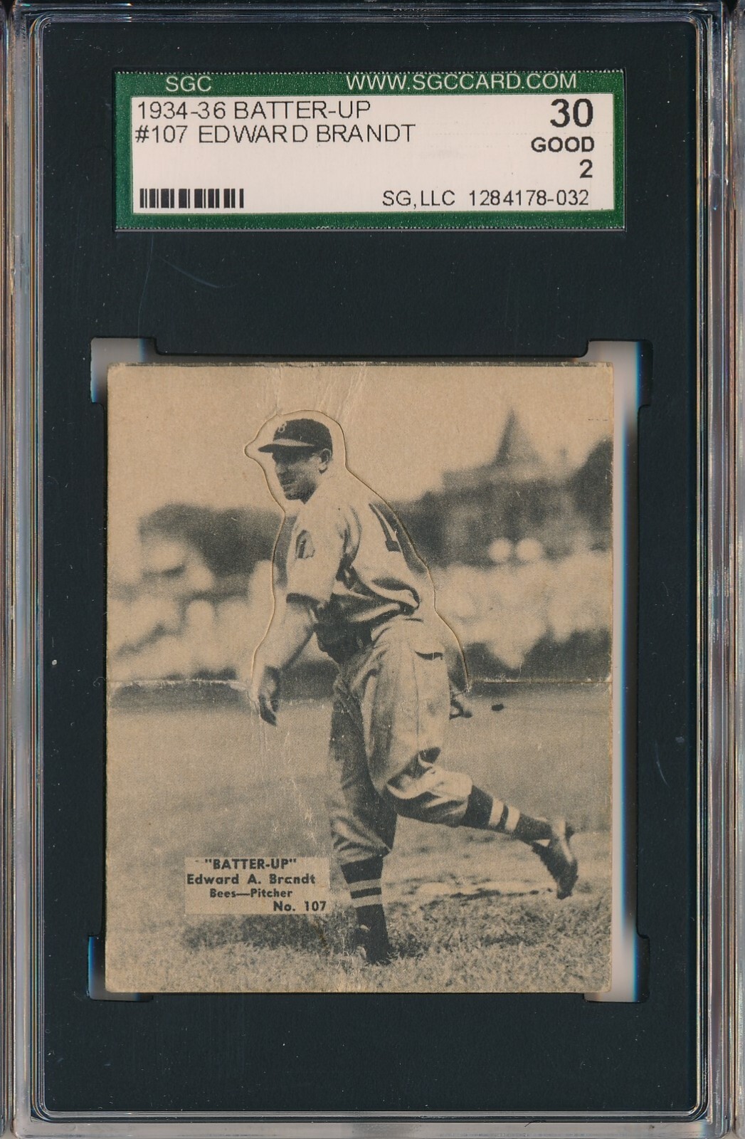 1934-36 BATTER-UP #107 EDWARD BRANDT - SGC 30 GD 2 (SVSC) - HIGH# | eBay