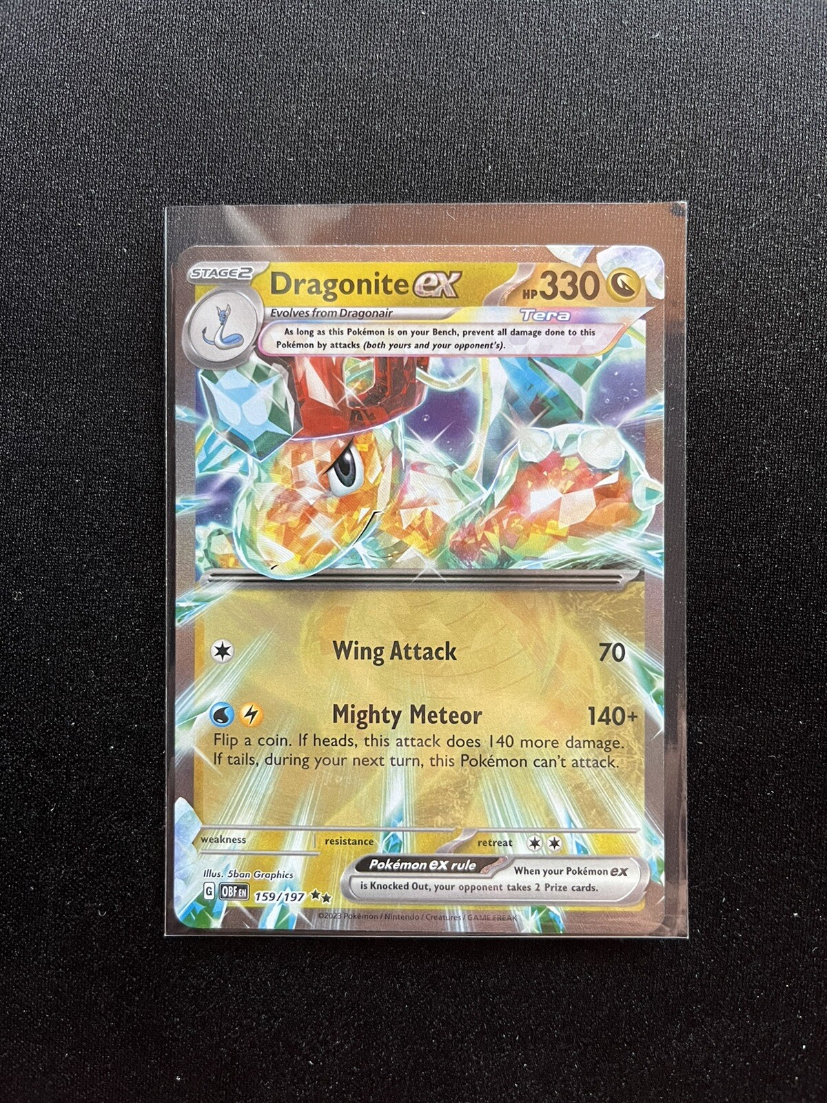 Dragonite EX 159/197 - Double Rare Obsidian Flames Pokemon TCG Near ...