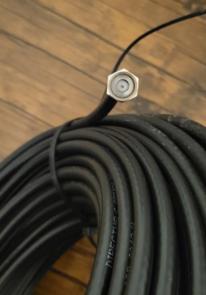 100 Foot RG6 burial Coax with ground wire for catv cable satellite ...