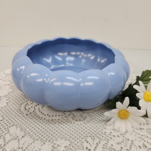 Vintage Mid Century Modern Rumrill Red Wing Light Blue Planter 9”x4” | eBay