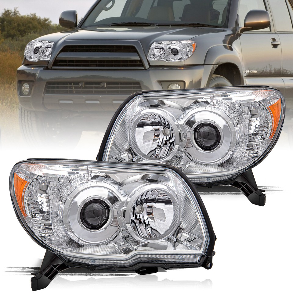For 2006-2009 Toyota 4Runner Headlights Assembly Headlamps LH+RH | eBay