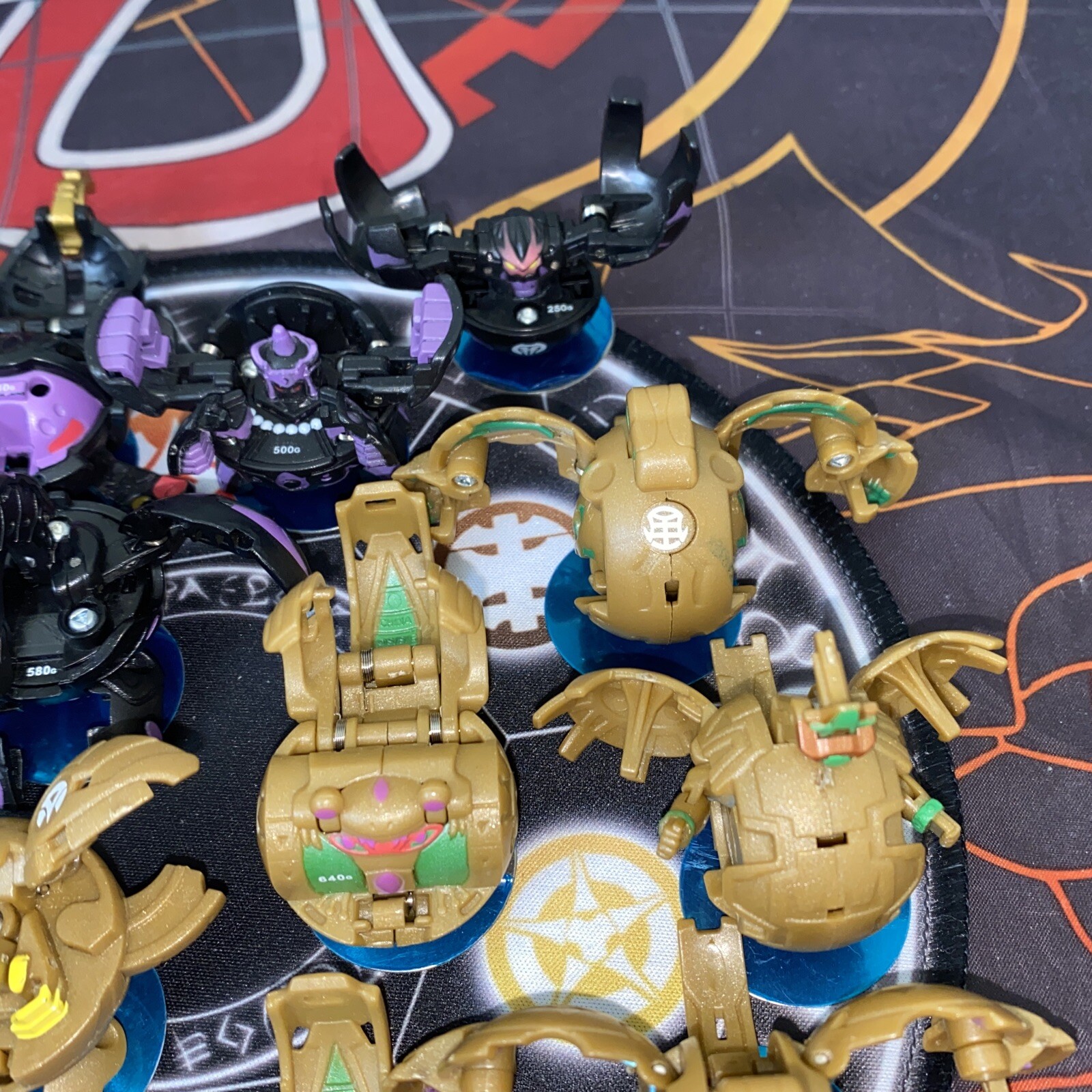 Bakugan Battle Brawler Lot of 14 Darkus Dragonoid Wavern Hades Fear ...