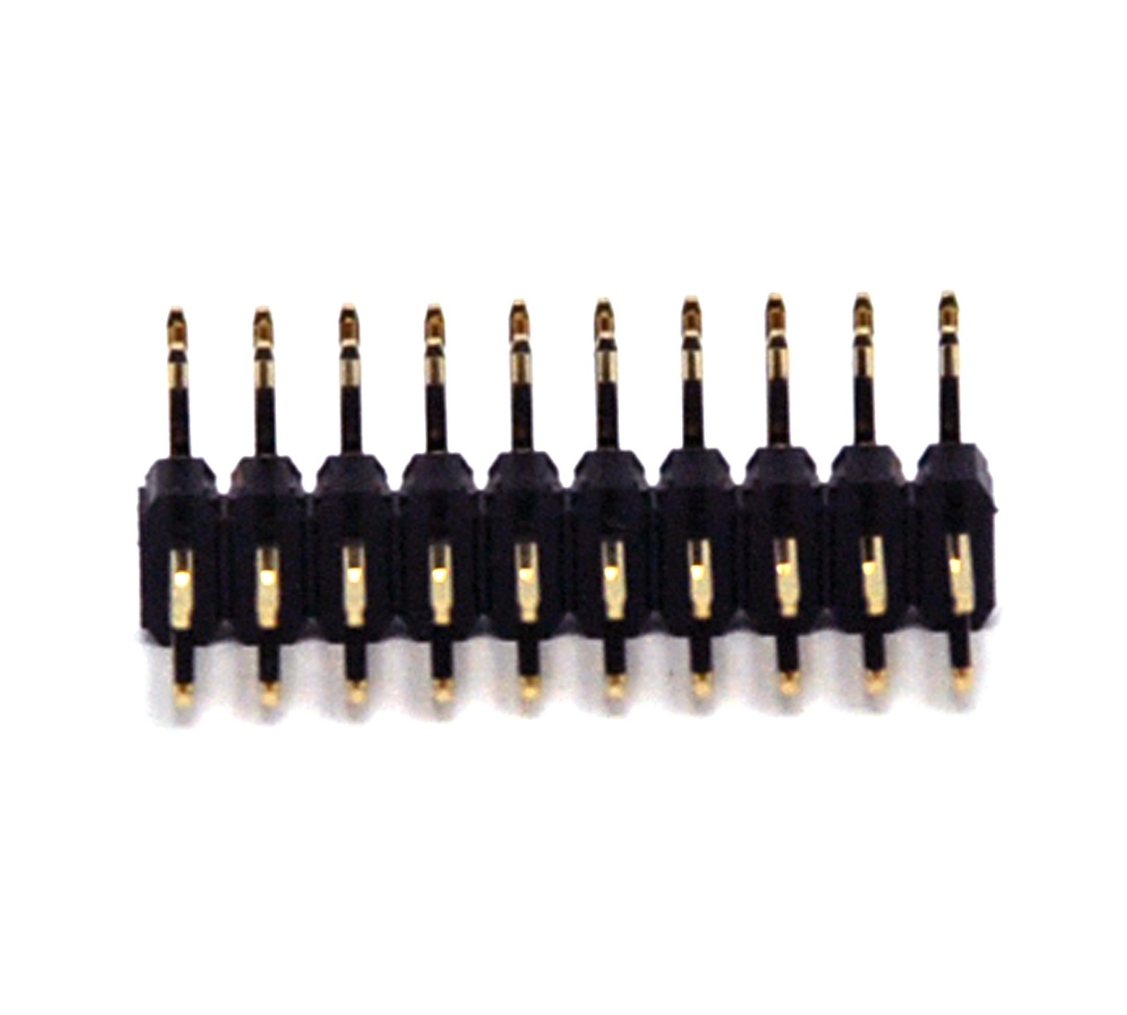 100pc Male Pin Header Right Angle 90° Dual Row 2x10P 2x10 20P 2.54mm ...