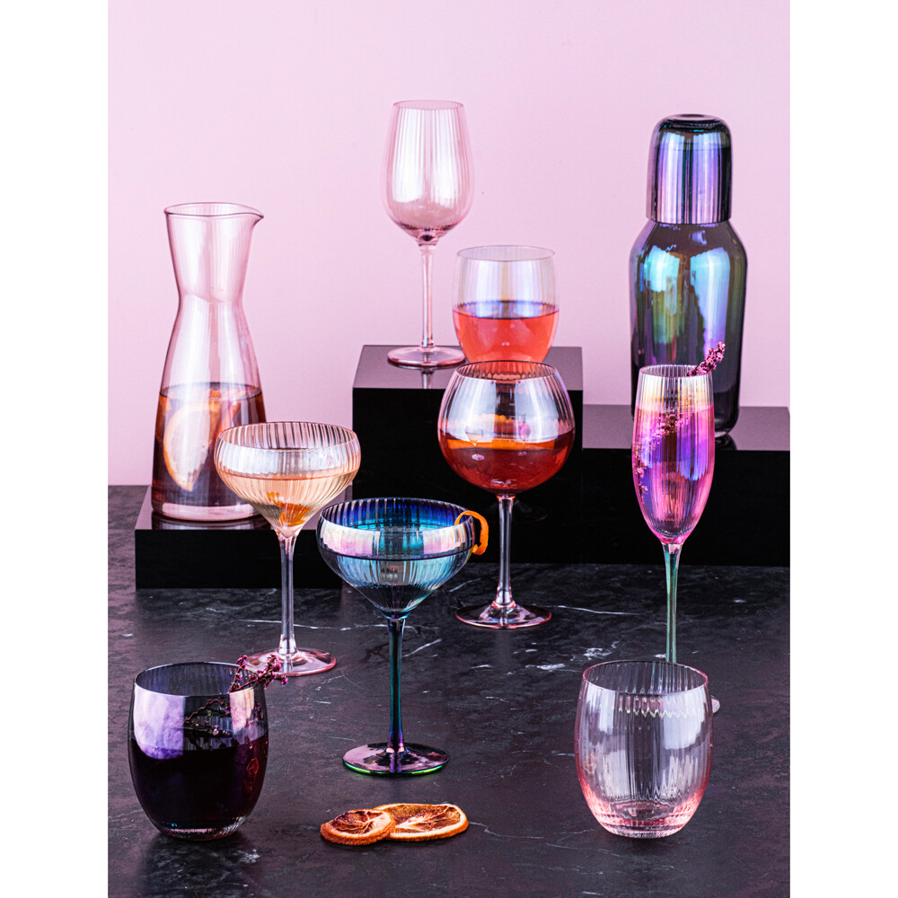 2pc Tempa Thalia Black Pearl Crystal 685ml Gin Glass Drink Cocktail ...