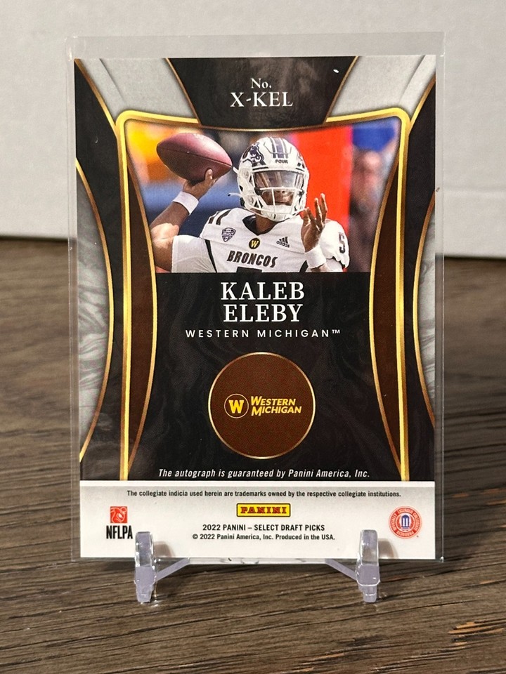 2022 Panini Select Draft Picks KALEB ELEBY Western Michigan X-FACTOR ...