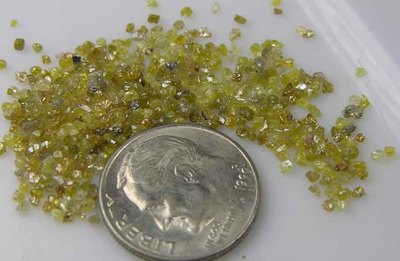 1.00 Carat Africa 100% Natural Yellow Pure Raw Diamond Crystals 1.00mm ...