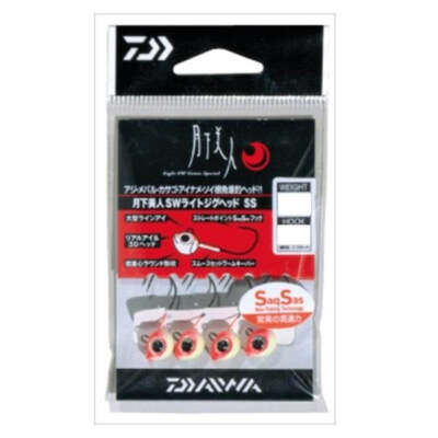 Daiwa Gekkabijin SW Light Jig Head SS Luminous Ultra-fine shaft hook 1. ...