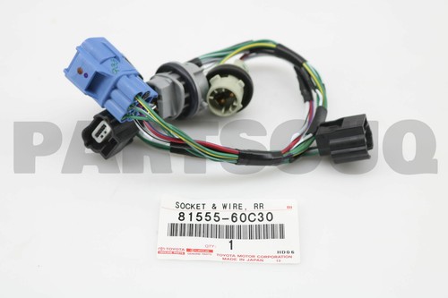 8155560C30 Genuine Toyota SOCKET & WIRE RR 81555-60C30 | eBay