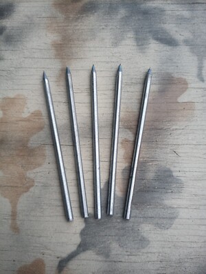 Steel Spikes set of 5 new for throwing/target practice/crafts/ninja or ...