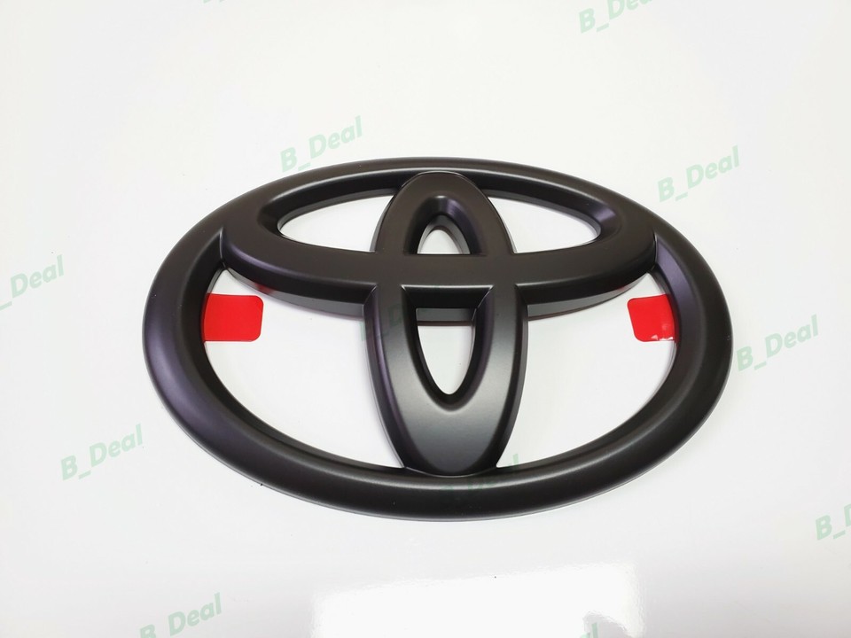Toyota Sienna Highlander Land Cruiser 1PC Matte Black Logo Overlay ...