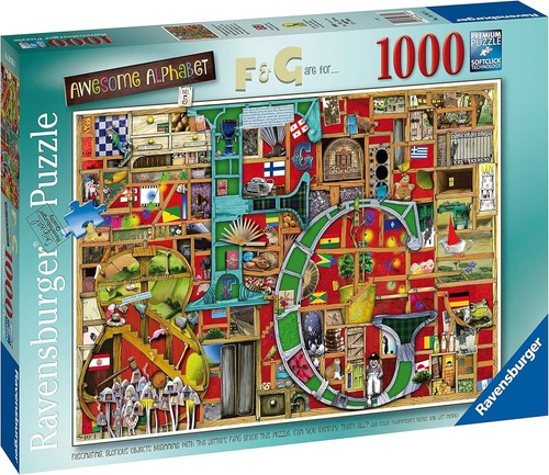 Ravensburger 16761 Colin Thompson-Awesome Alphabet F&G 1000 Piece ...