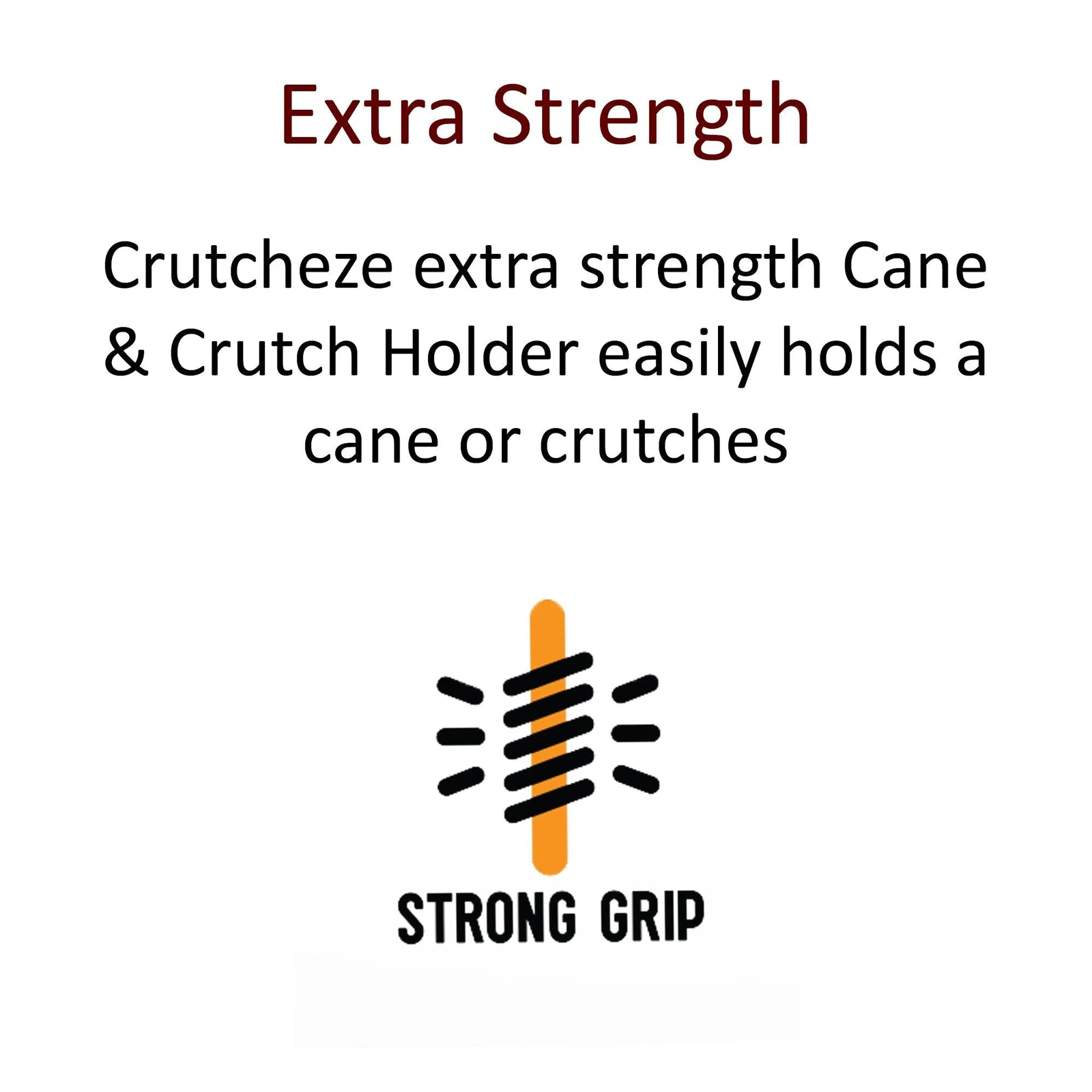 Crutcheze Cane & Crutch Holder 3-Pack – Anti-Slip Hook Tie for Walker ...