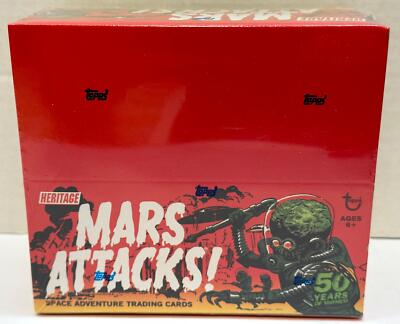 Mars Attacks Topps Heritage Retail Card Box 24 Pack Factory Sealed 2012 ...
