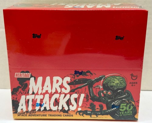 Mars Attacks Topps Heritage Retail Card Box 24 Pack Factory Sealed 2012 ...