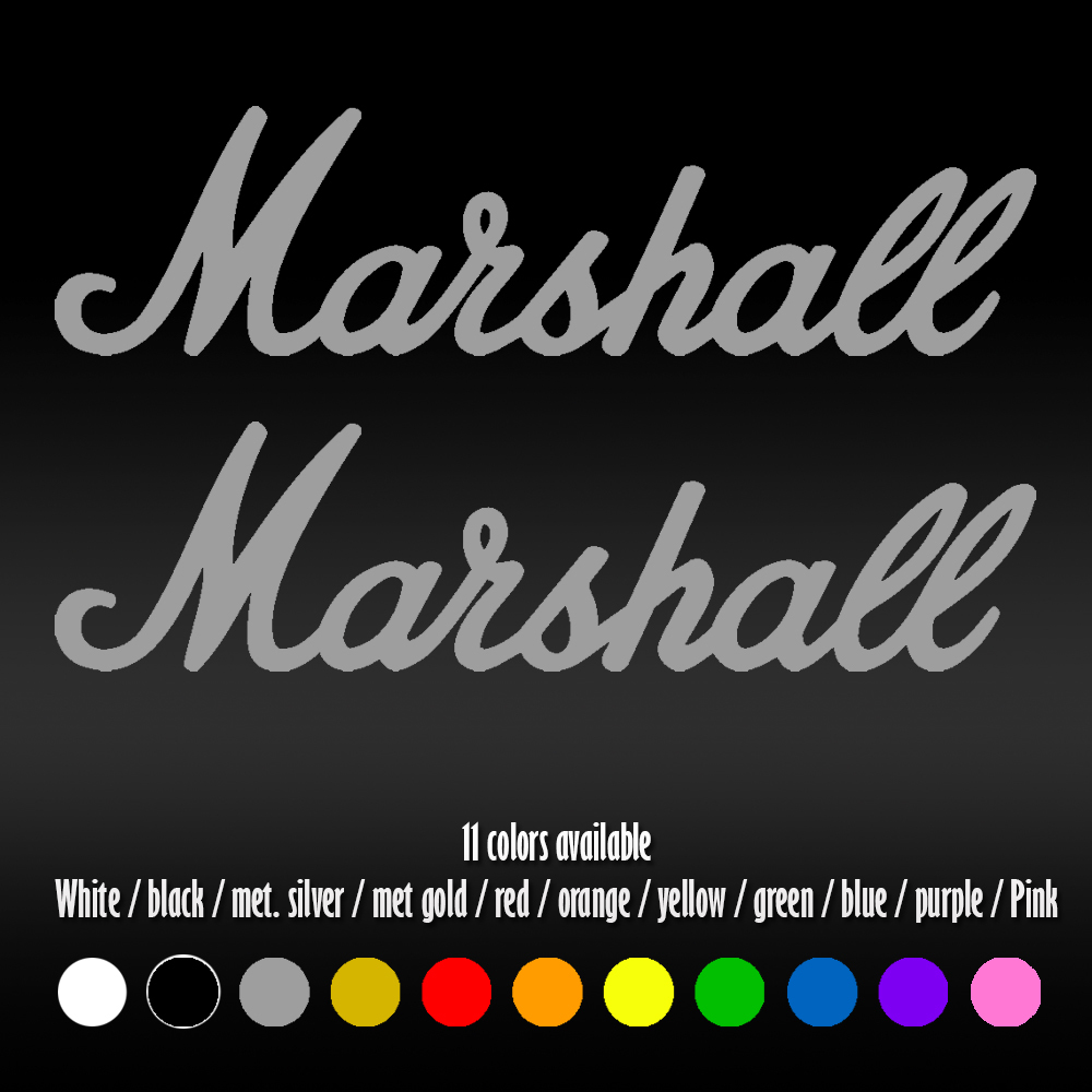 7" Marshall Music Amps Die Cut Bumper Car Window Vinyl Decal sticker | eBay