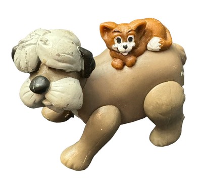 Vintage Disney 101 Dalmatians Colonel Dog & Sergeant Tibbs Cat Toy ...