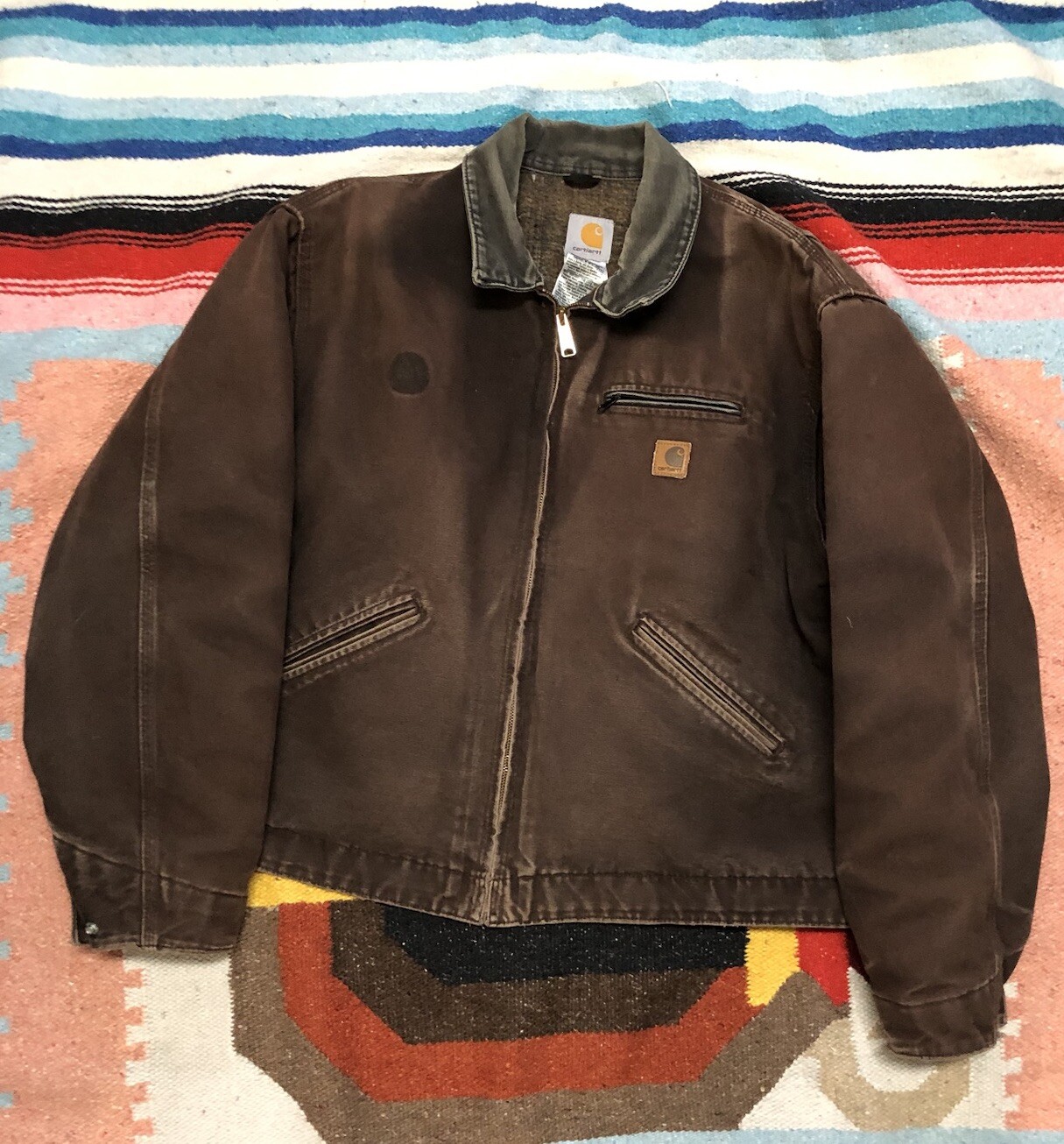 Vintage Carhartt Detroit Jacket J97 Dark Brown - 2XL Regular xxl | eBay