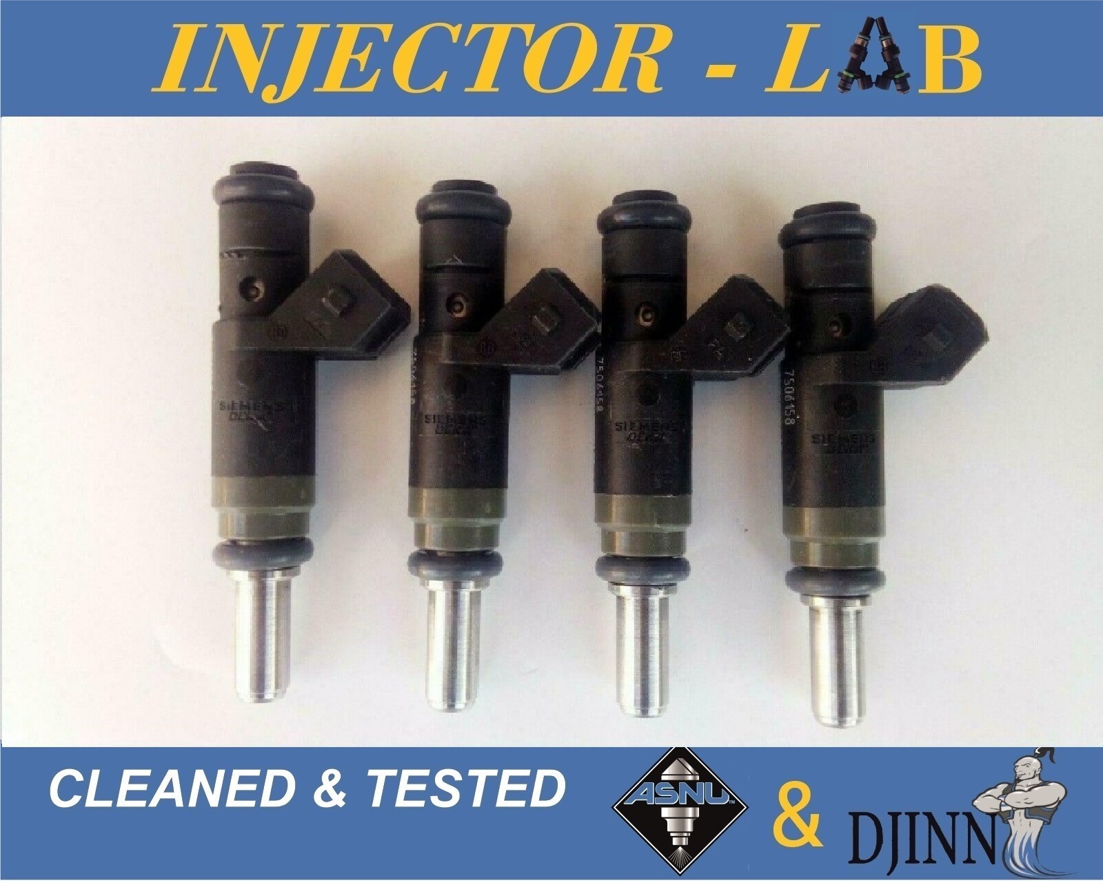 Injectors BMW E87 E46 E90 E83 E85 N42 N45 N46 7506158 set of 4 CLEANED ...