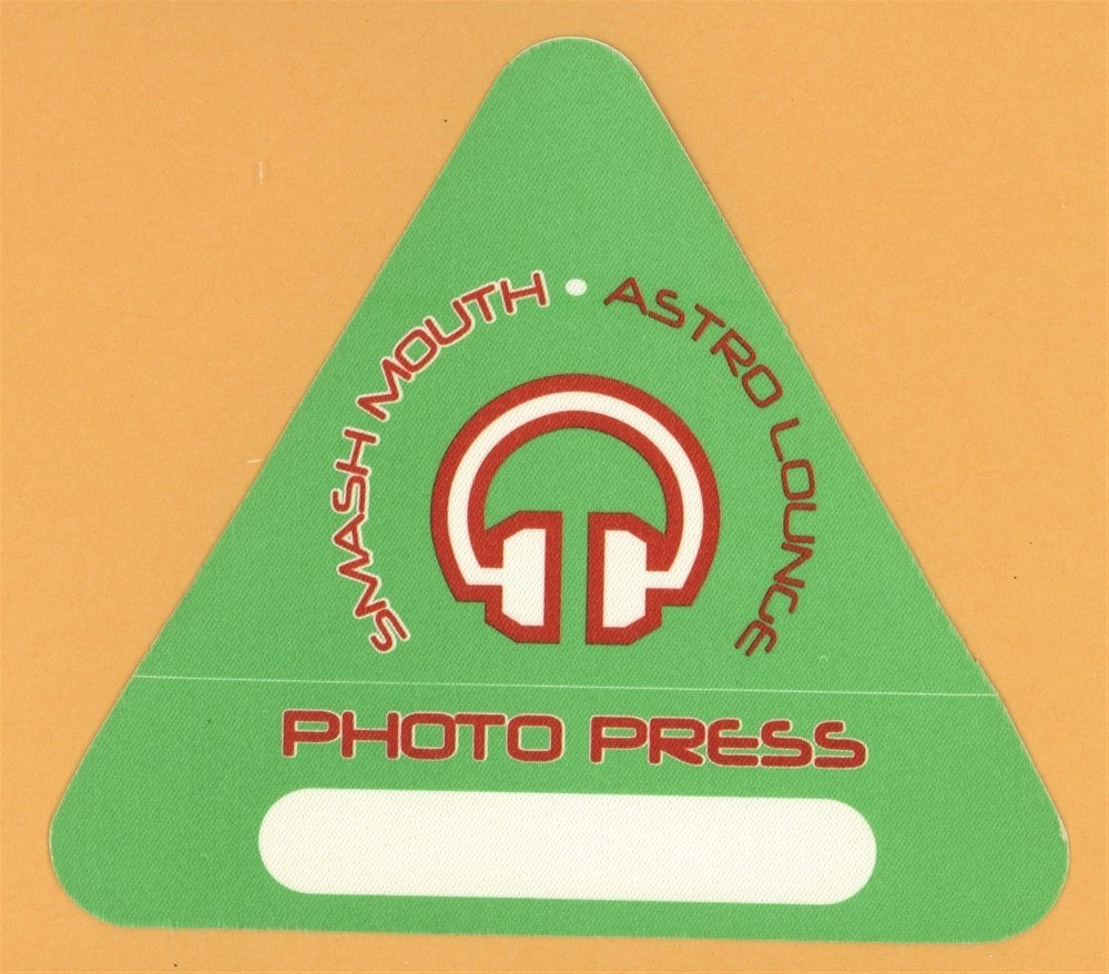 Smash Mouth 1999 Astro Lounge Concert Tour PHOTO Backstage Pass | eBay