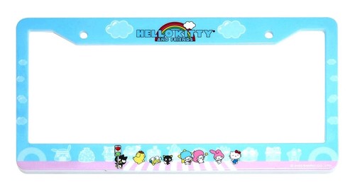 Hello Kitty & Friends Crosswalk Auto License Plate Frame with Chococat ...