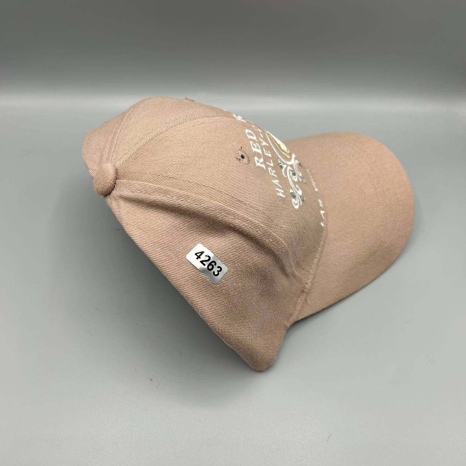 Harley Davidson Motorcycles Hat Women Tan Embroidered Strap Back Cap ...