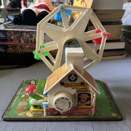 Vintage Fisher Price 1966 Little People Ferris Wheel #969 TESTED WORK ...