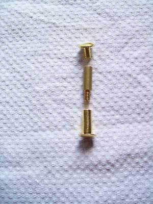 COIN ALBUM INTERSCREW 12mm Top & Base + 15mm EXTENSION POST Complete ...