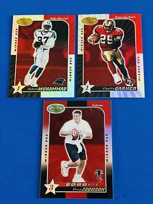 (3) 2000 Leaf Certified Mirror Red Parallel Football Cards #’s 19, 81 ...