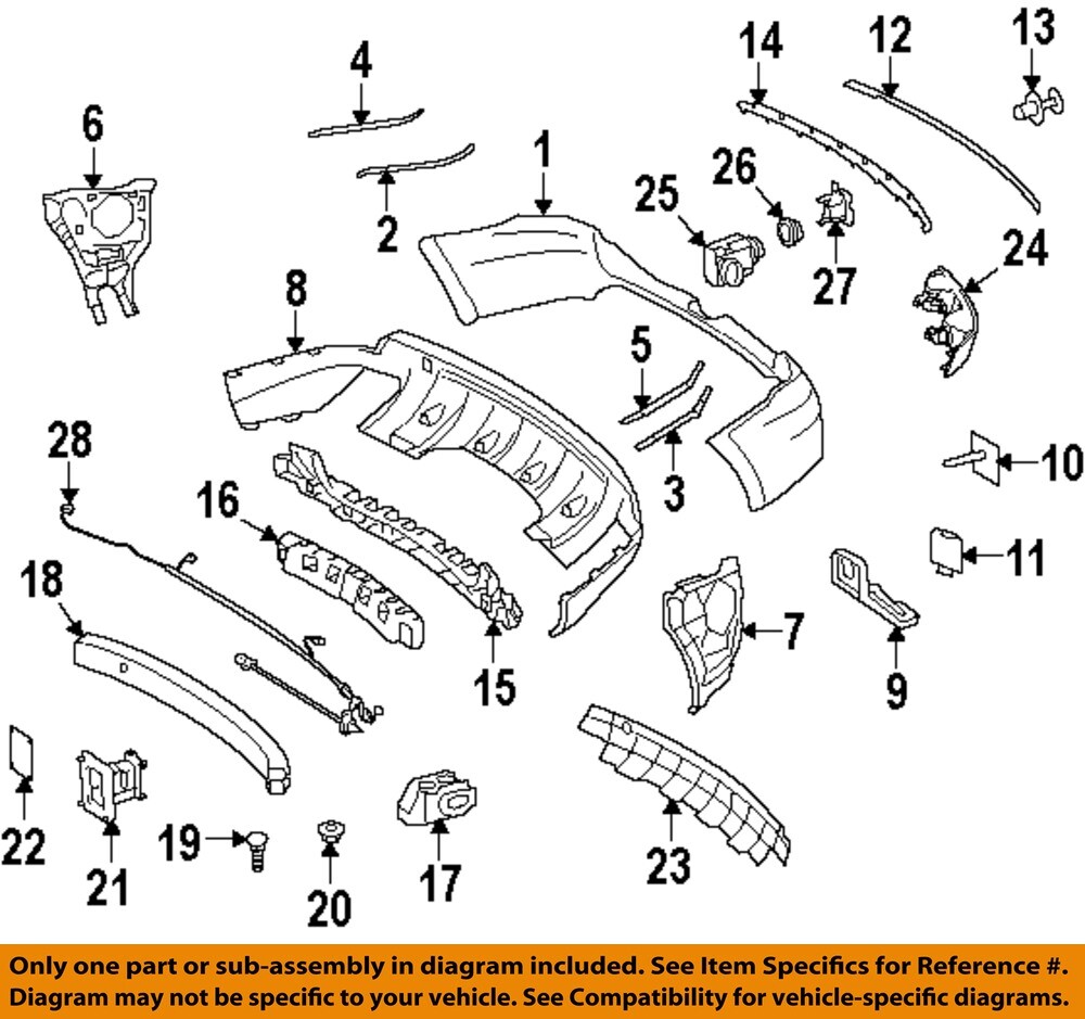 MERCEDES OEM 06-11 ML350-Bumper Trim-Reflector Left 1648200374 | eBay