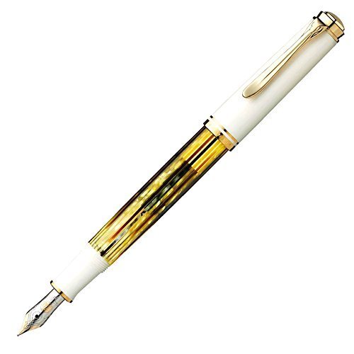 Pelikan Fountain Pen M Medium White Tortoise Suberen M400 | eBay