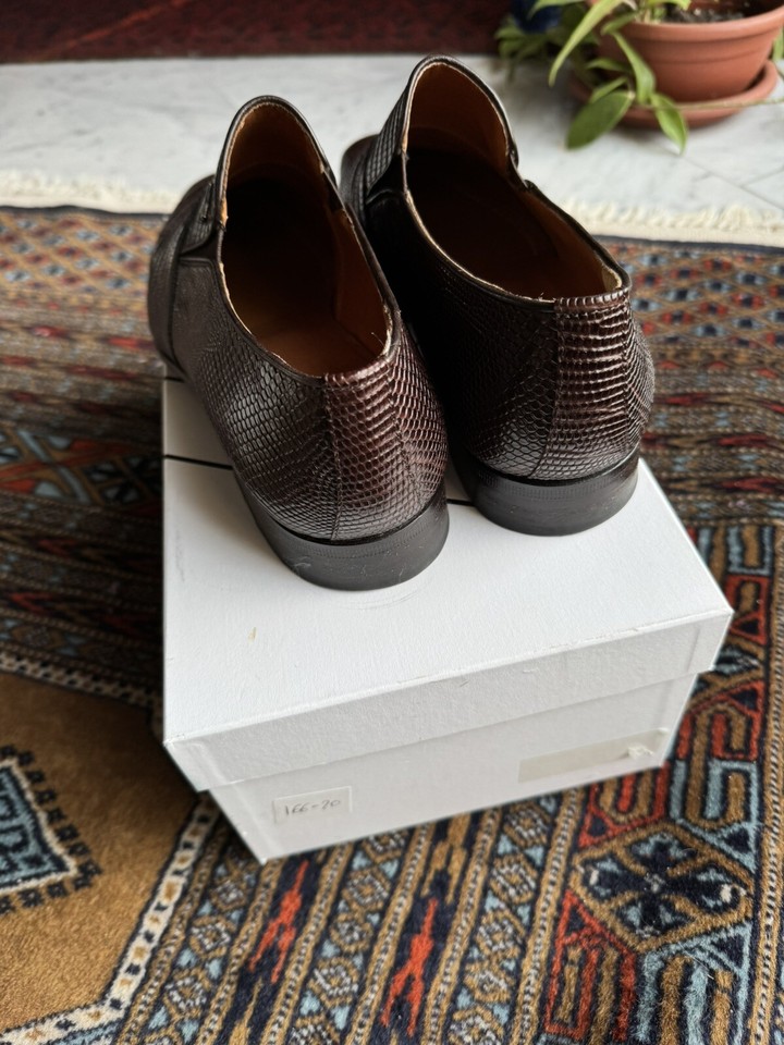 Moreschi Stemar Scarpe Uomo Vera Pelle Lucertola EUR 41.5 | eBay