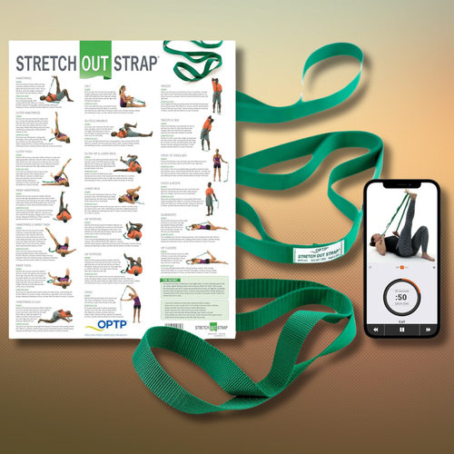 OPTP The Original Stretch Out Strap with Exercise Poster – Made in The ...