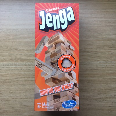 Hasbro Classic Jenga Geniune Hardwood Block Stacking Game NEW 885933460875 | eBay
