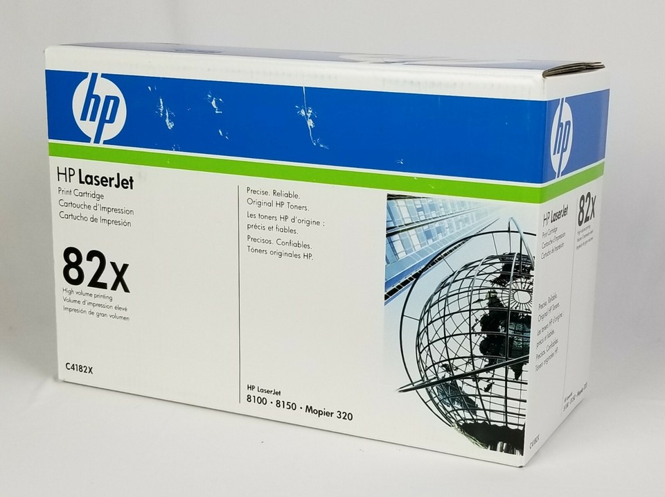 HP C4182X (82X) Black High Capacity Toner Cartridge 8100 8150 Mopier ...