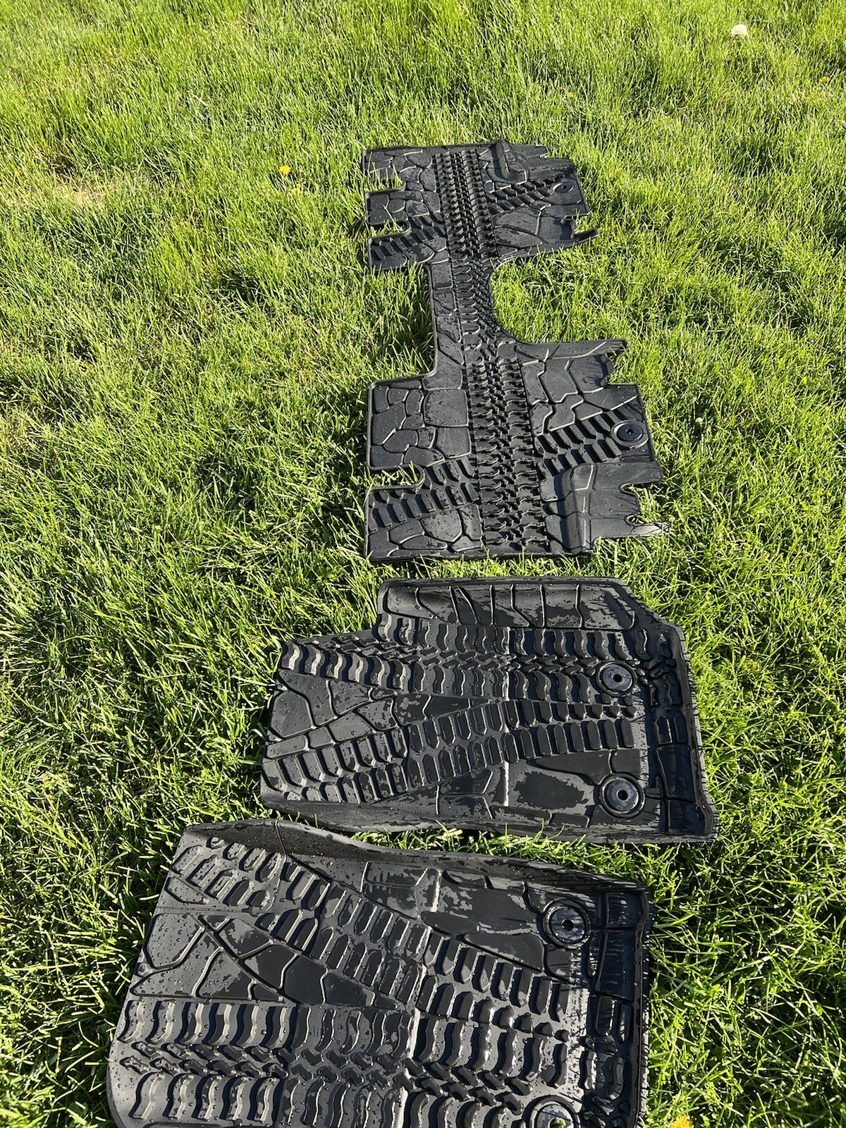 2014 Jeep Wrangler 4 Door JK OEM Floor Slush Mats Black Mopar 82213860 ...