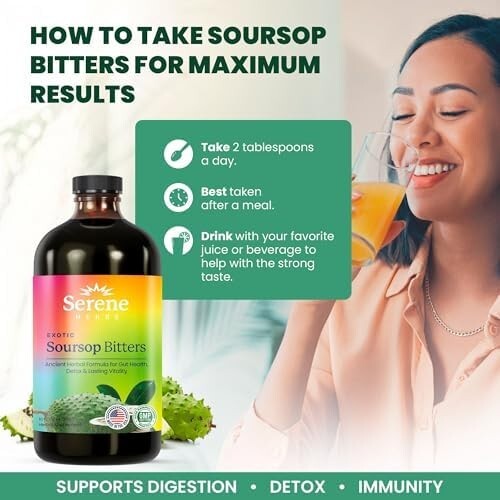 Soursop Bitters Liquid Mixed Berry with Leaves for Gut Cleanse,... | eBay