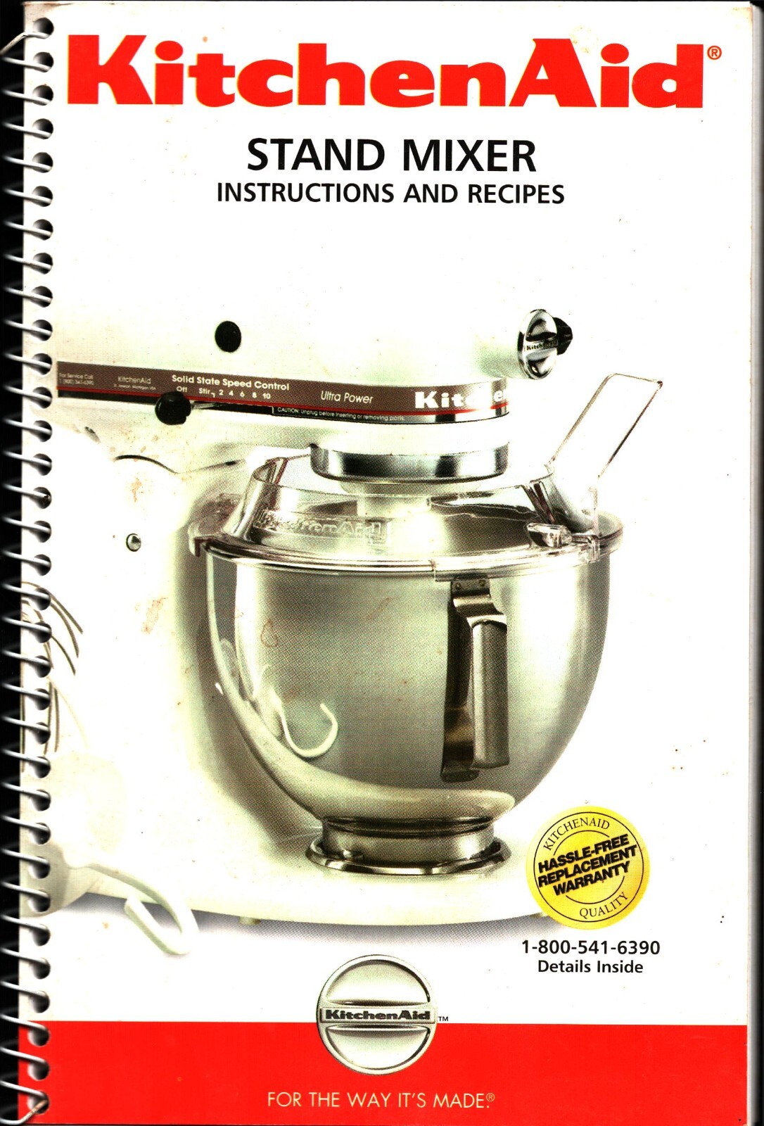 KitchenAid Stand Mixer Instructions and Recipes Booklet 2001 Pre-owned ...