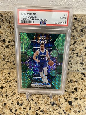 2022-23 NBA MOSAIC CHOICE LUKA DONCIC FUSION GREEN #/21 PSA 9 | eBay ...