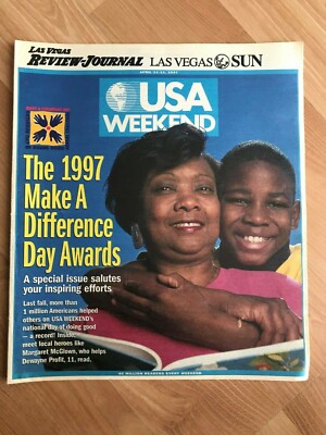 Rare April 11-13, 1997 USA Weekend Magazine Make a Difference Day ...