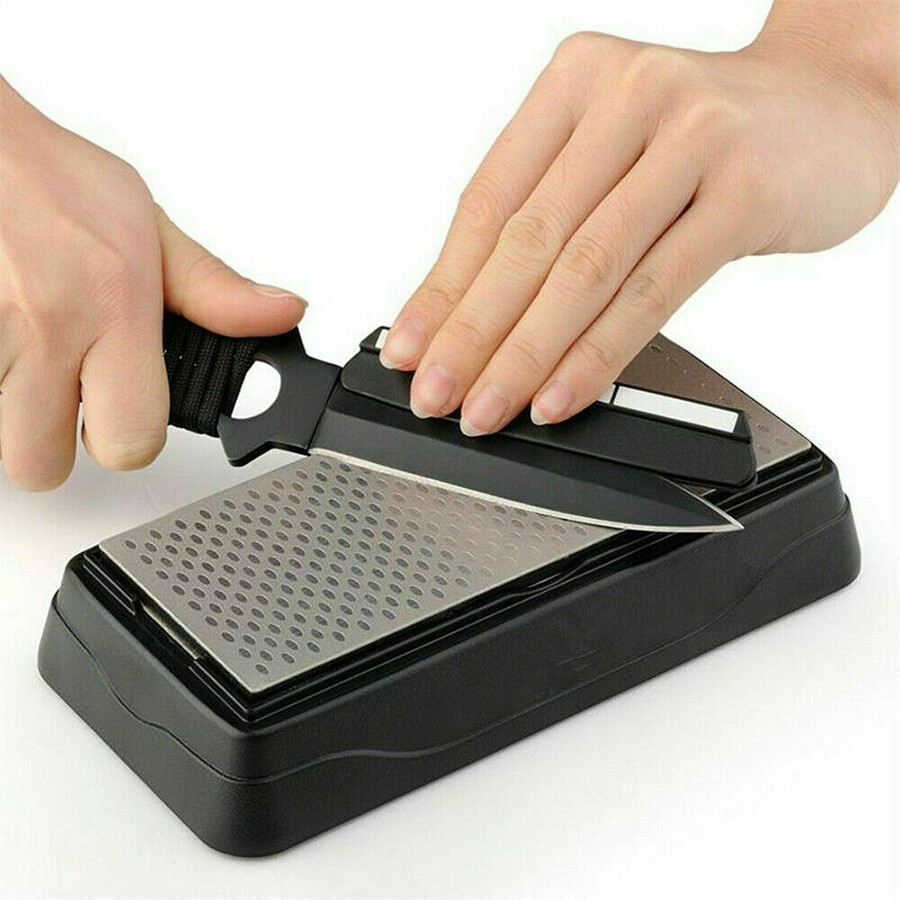 Double Sided Diamond Sharpening Stone 400/1000 Grit Knife Sharpener Whetstone | eBay