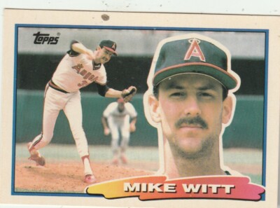 FREE SHIPPING-MINT-1988 Topps Big #4 Mike Witt ANGELS PLUS BONUS CARDS ...