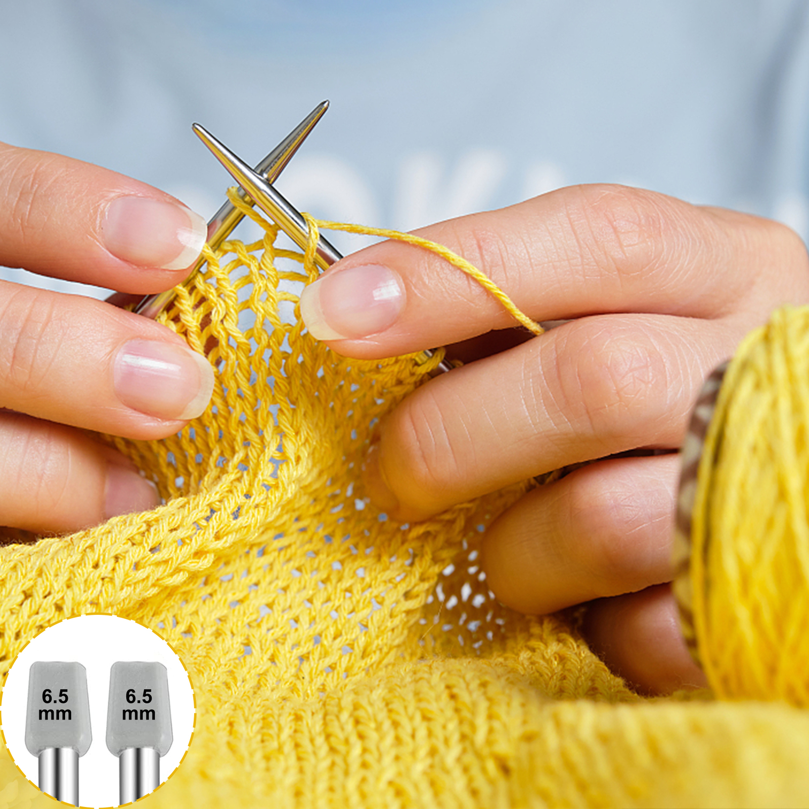 Time to Sparkle11 Pairs Stainless Steel Single Pointed Knitting Needle ...